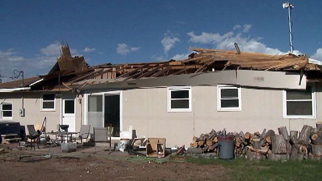 Microburst ruins rooftop on Colorado house? | Fox News Video