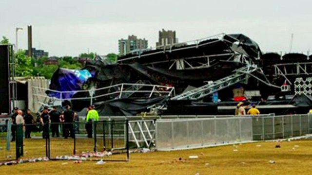 'Chaos' as Stage Collapses During Outdoor Concert | Fox News Video