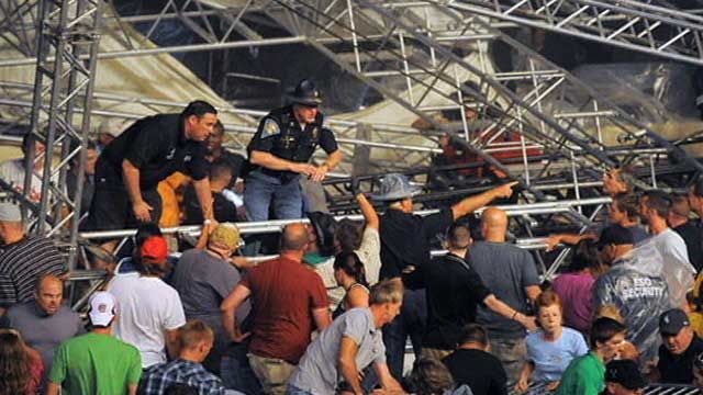 Stage Collapse at Indiana State Fair | Fox News Video
